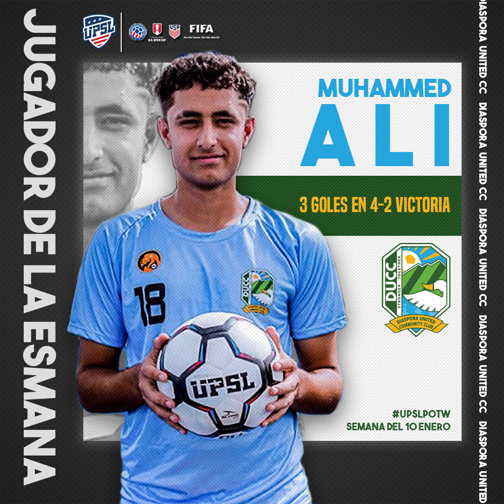 JUGADOR NACIONAL DE LA SEMANA DE UPSL: Muhammed Ali de Diaspora United ...